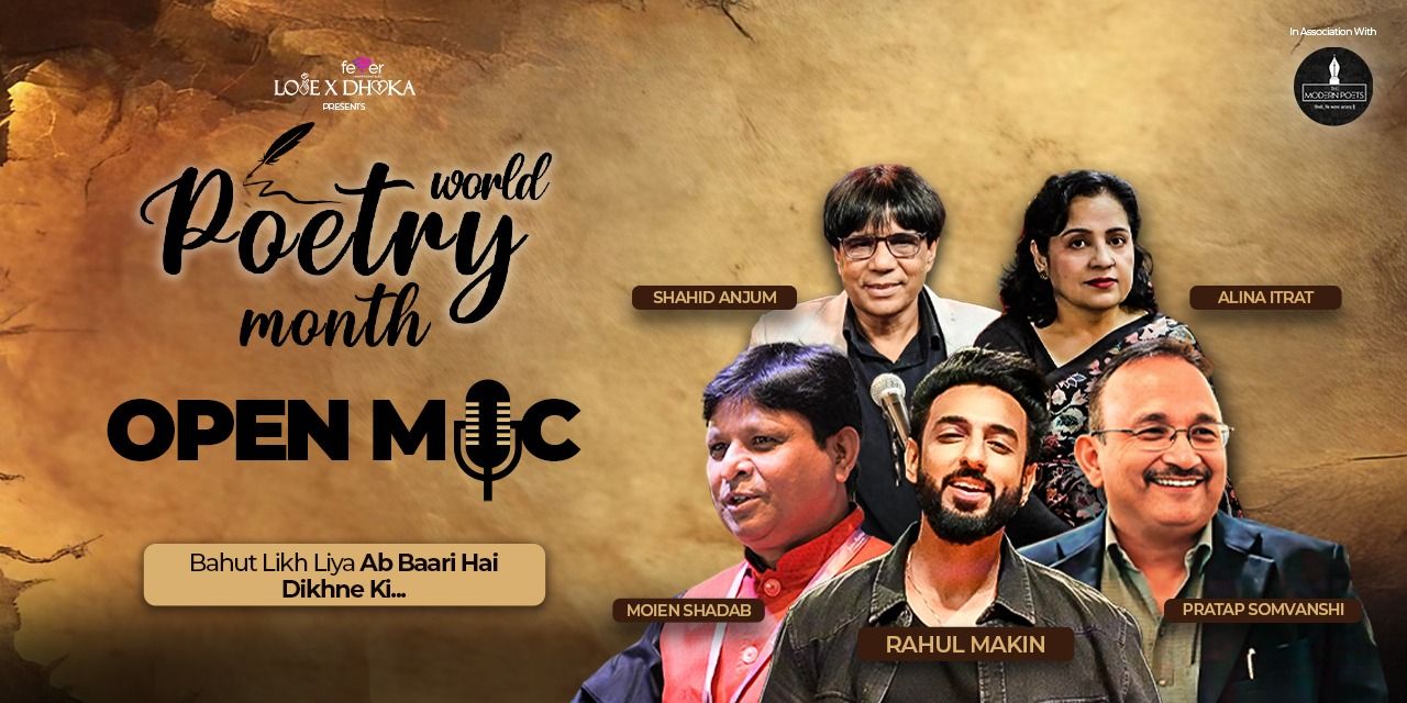 World Poetry Month : Open Mic performances Event Tickets Delhi-NCR ...