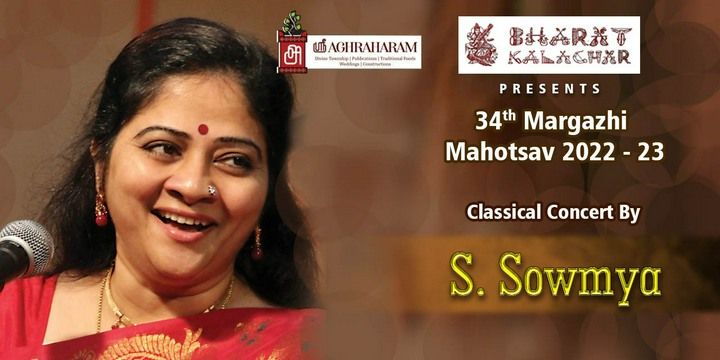 Classical Concert by S SOWMYA music-shows Event Tickets Chennai ...