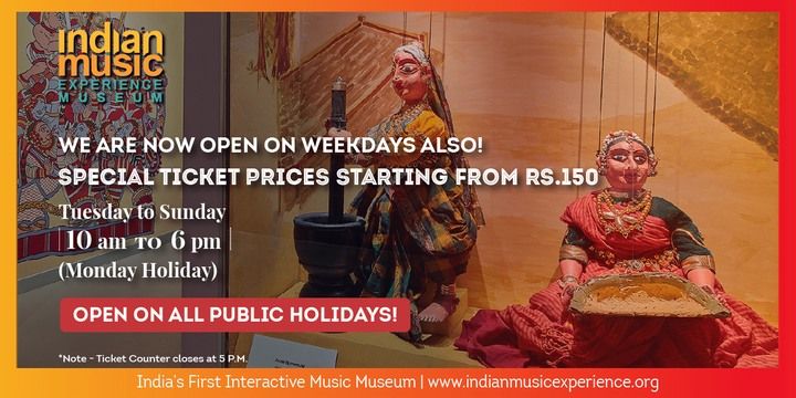 Indian Music Experience Bengaluru Unique Tours Tickets - BookMyShow