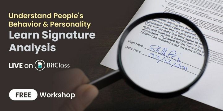 Learn Signature Analysis workshops,online-streaming-events Mumbai ...
