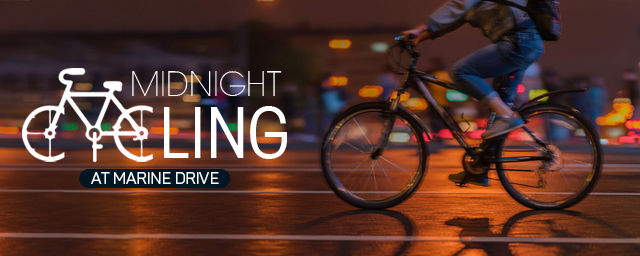 Midnight Cycling at Marine Drive | adventure Tickets Mumbai - BookMyShow