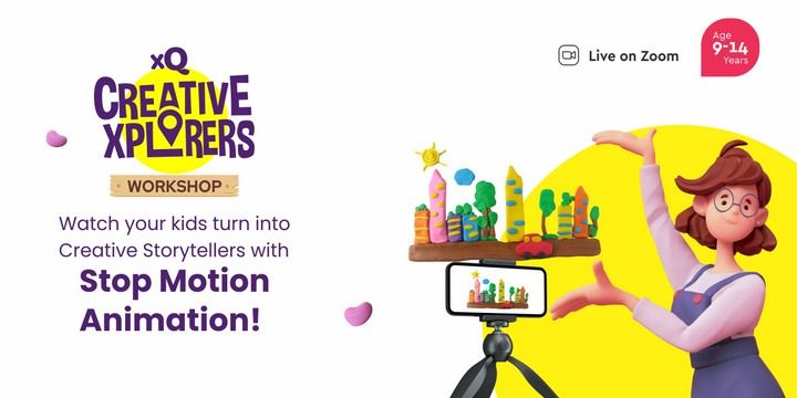 xQ Creativity Workshop - Stop Motion Animation kids,online-streaming ...